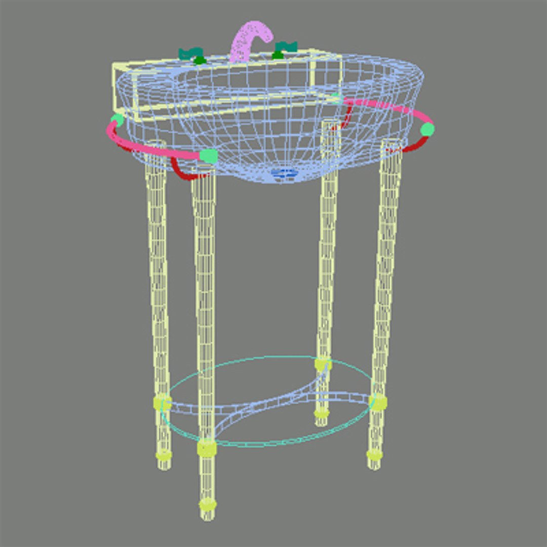 3d Model American Standard Console Sink