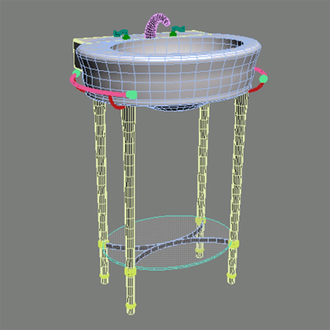 3d Model American Standard Console Sink