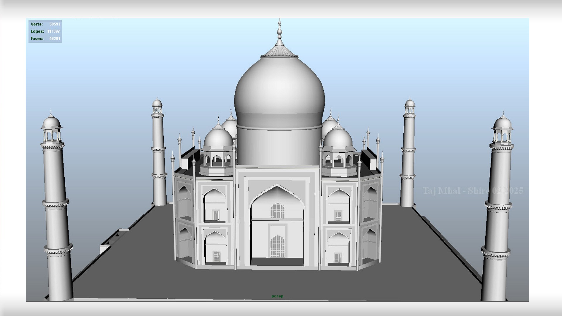 타지마할 2025 3D 모델 - TurboSquid 2385884