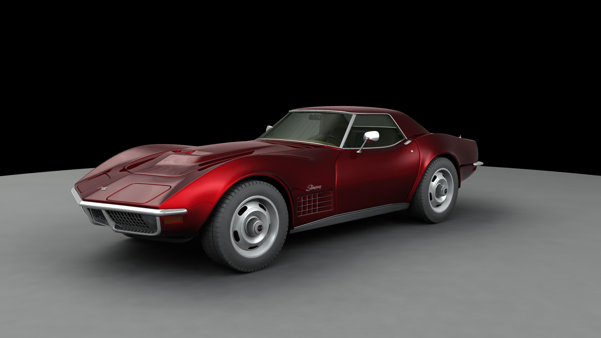 3D Model Chevrolet Corvette Stingray 1970 - TurboSquid 1620023