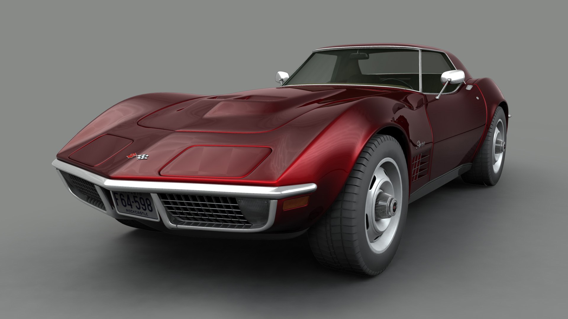 3D Model Chevrolet Corvette Stingray 1970 - TurboSquid 1620023