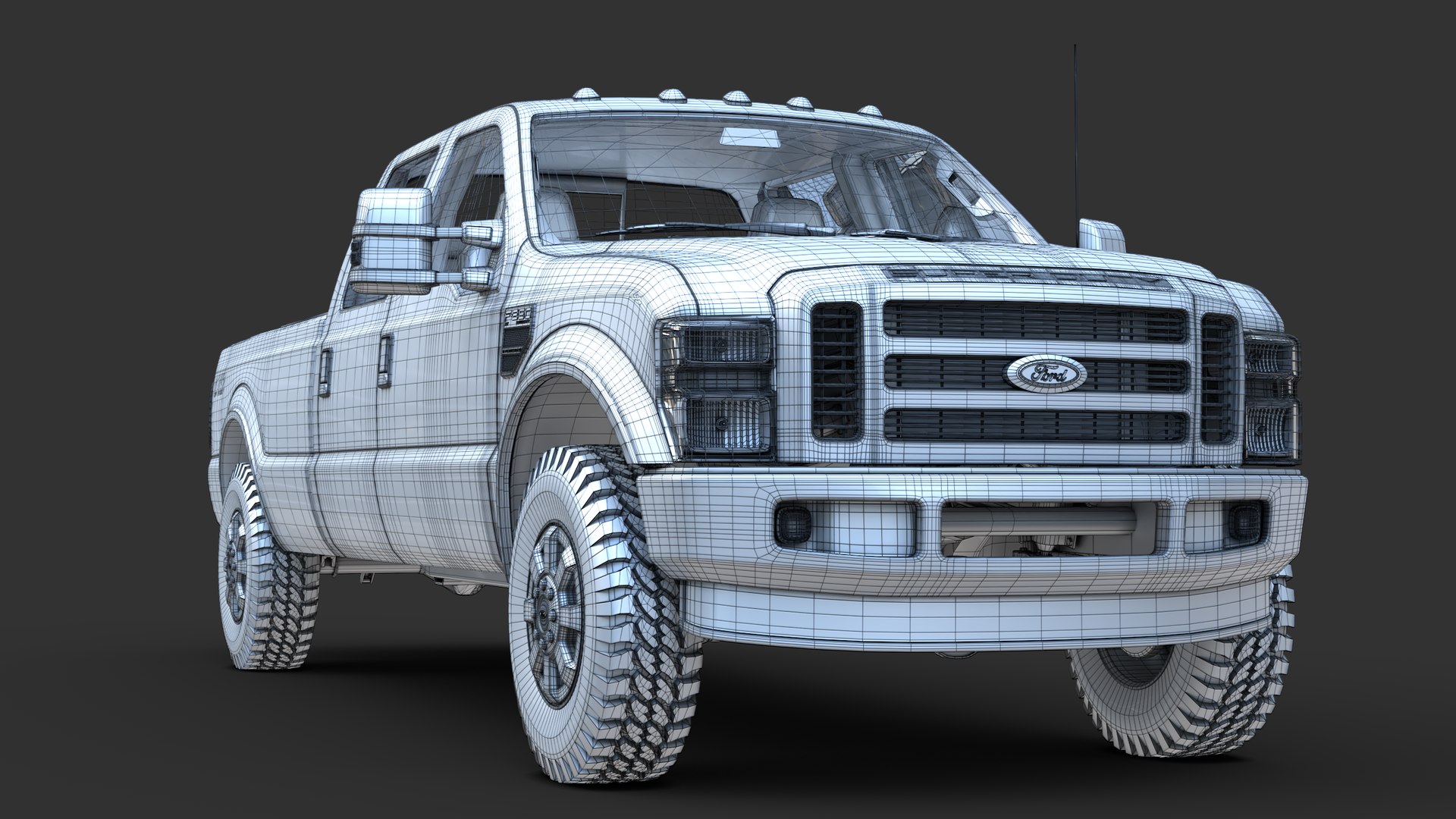 3D 2010 Ford F250 XLT Super Duty - TurboSquid 2186140