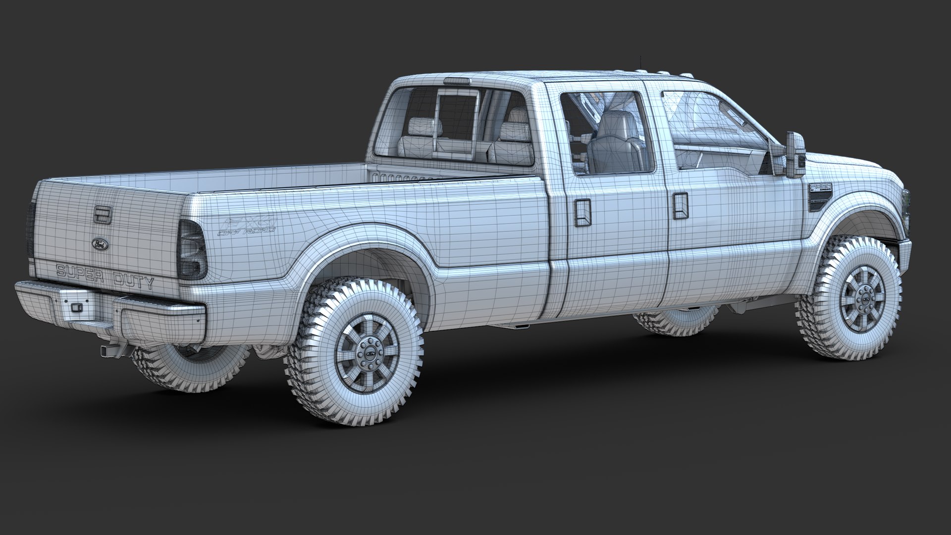 3D 2010 Ford F250 XLT Super Duty - TurboSquid 2186140