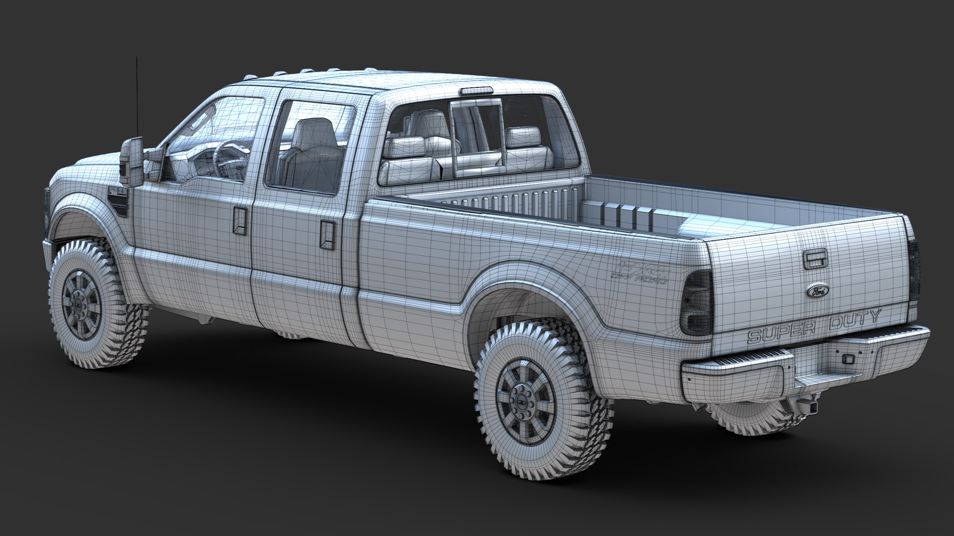 3D 2010 Ford F250 XLT Super Duty - TurboSquid 2186140