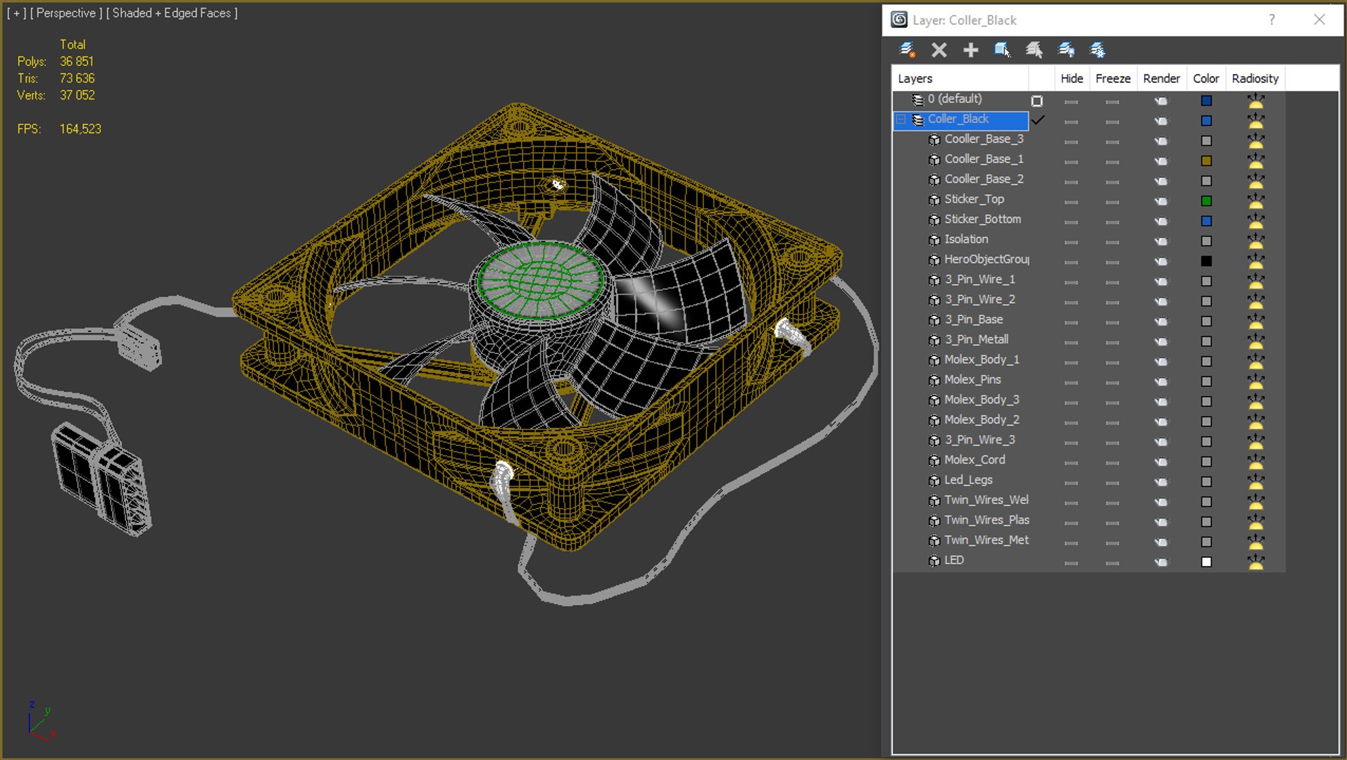 3D Cooler Black - TurboSquid 1276062