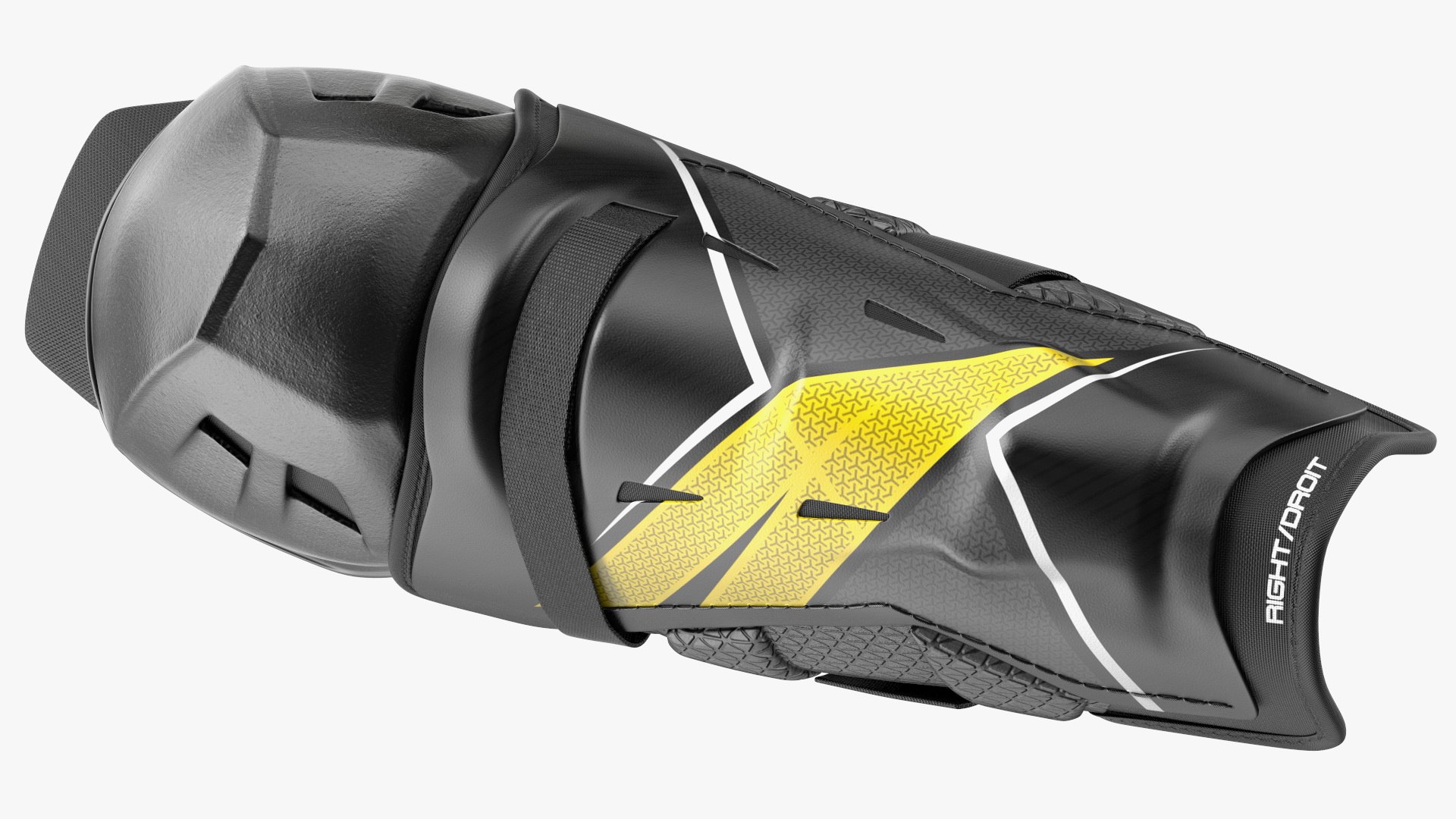 Hockey Shin Guards Yellow model - TurboSquid 1971792
