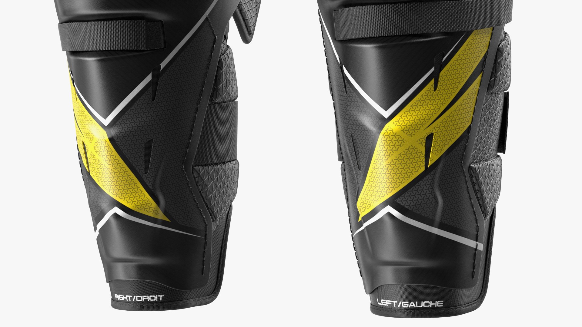 Hockey Shin Guards Yellow model - TurboSquid 1971792