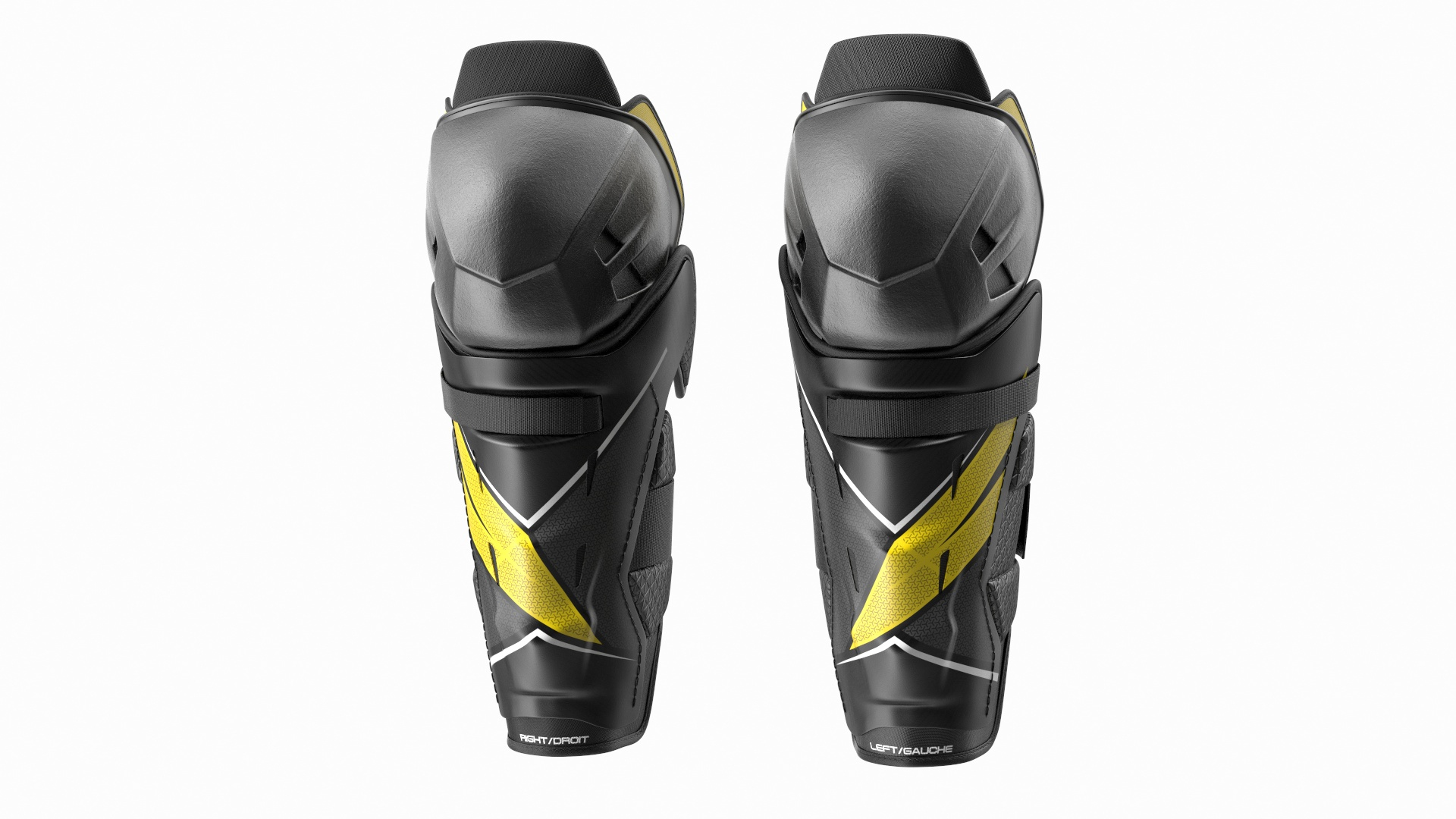 Hockey Shin Guards Yellow model - TurboSquid 1971792