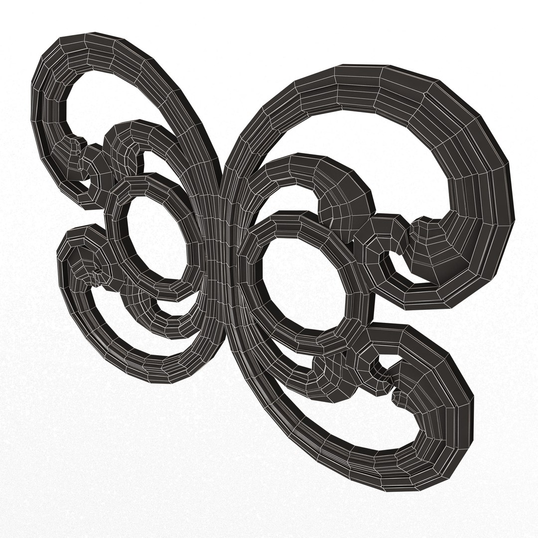 3D Model Carved Door Handle Decor 01 - TurboSquid 1925068