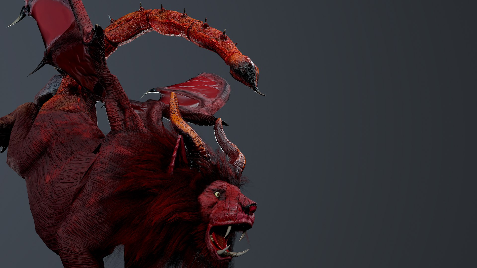 3D Manticore Character - TurboSquid 1676468