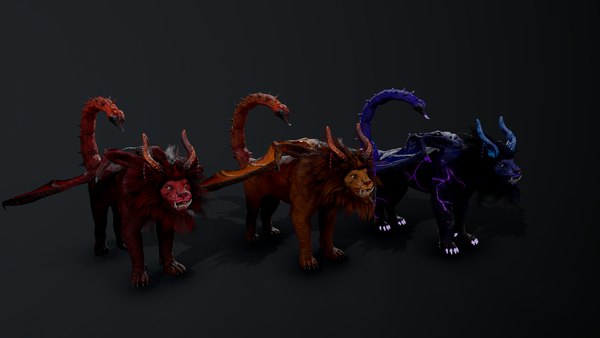 3D manticore character - TurboSquid 1676468
