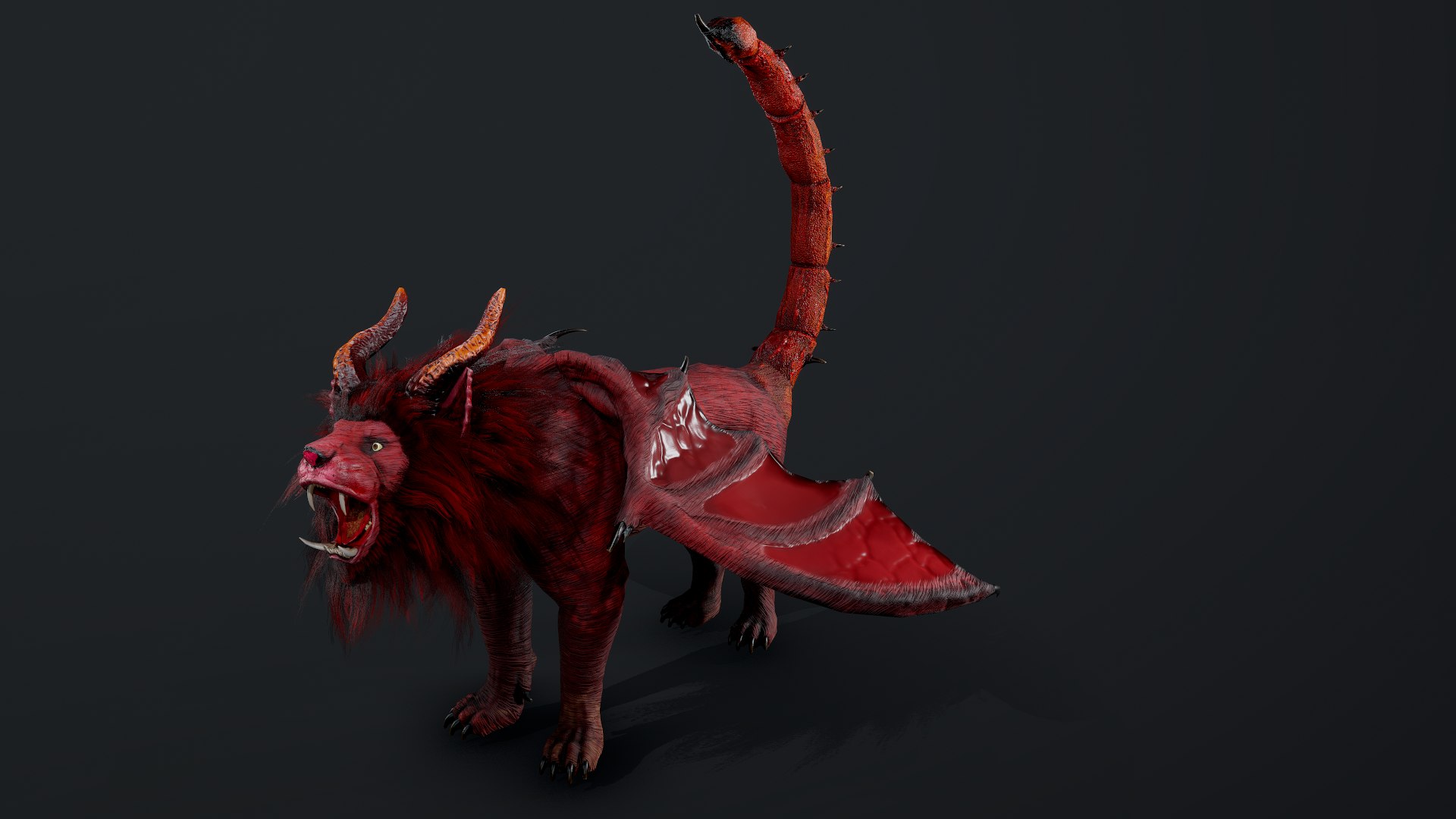 3D Manticore Character - TurboSquid 1676468