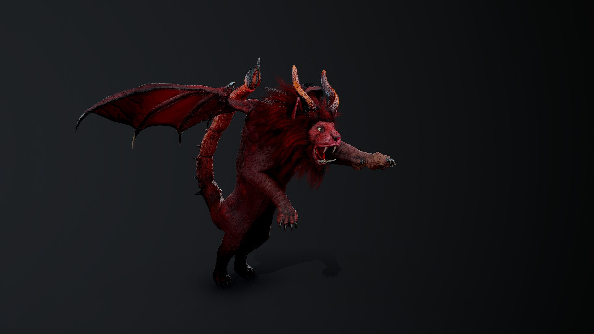 3D Manticore Character - TurboSquid 1676468