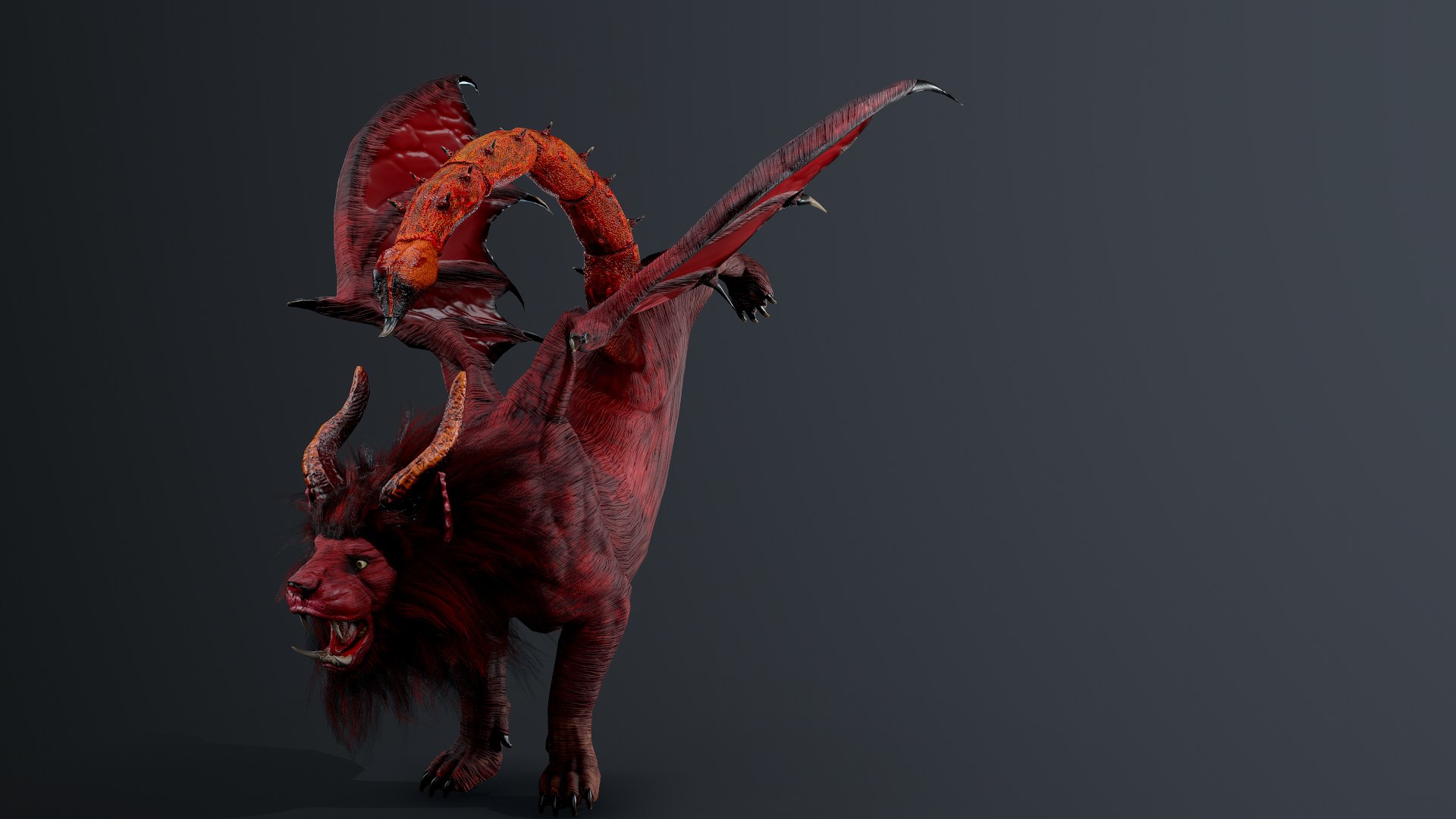 3D Manticore Character - TurboSquid 1676468