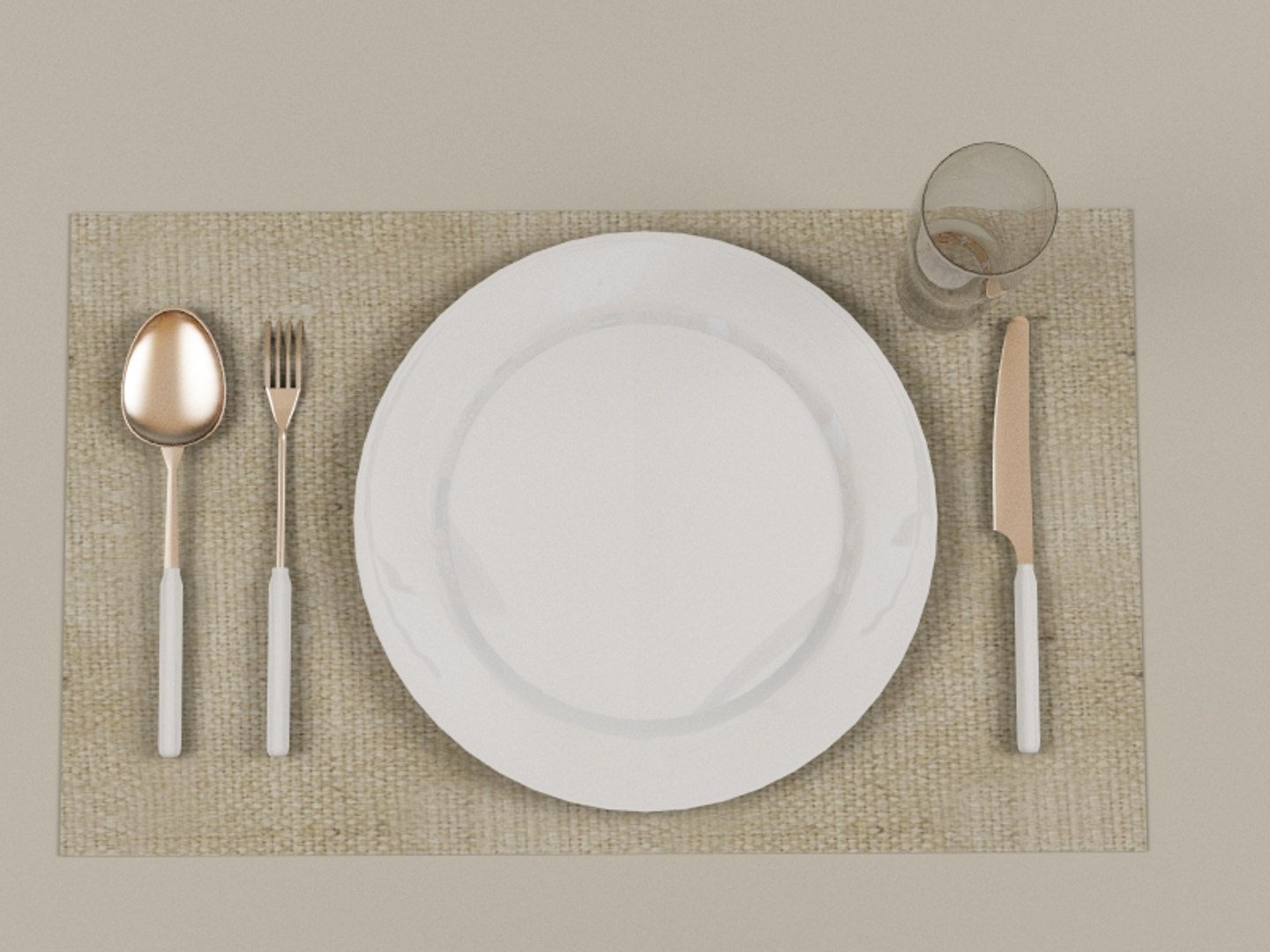 dining table set 3d model