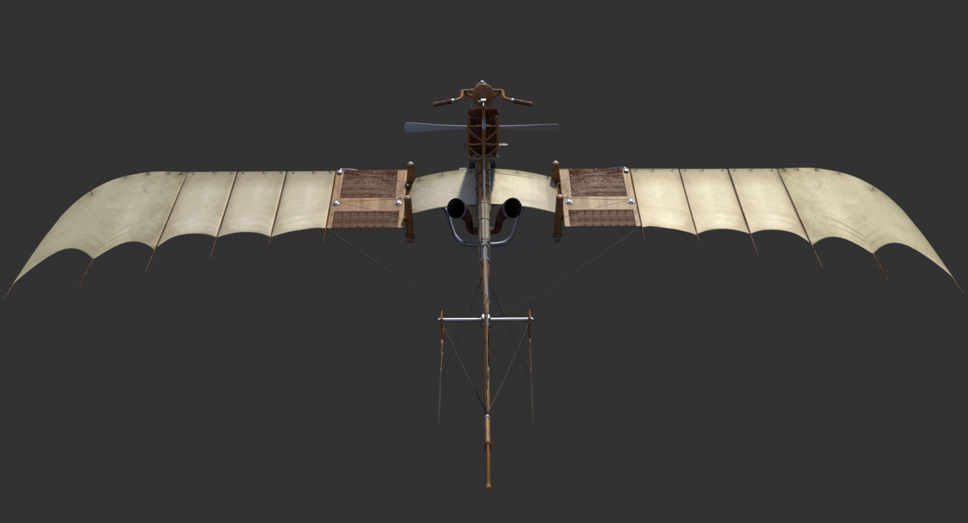 3d Model Rigged Flying Bicycle