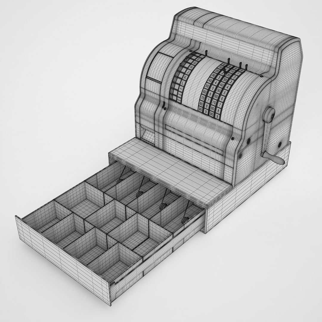 3D Model Retro Cash Register - TurboSquid 1220932