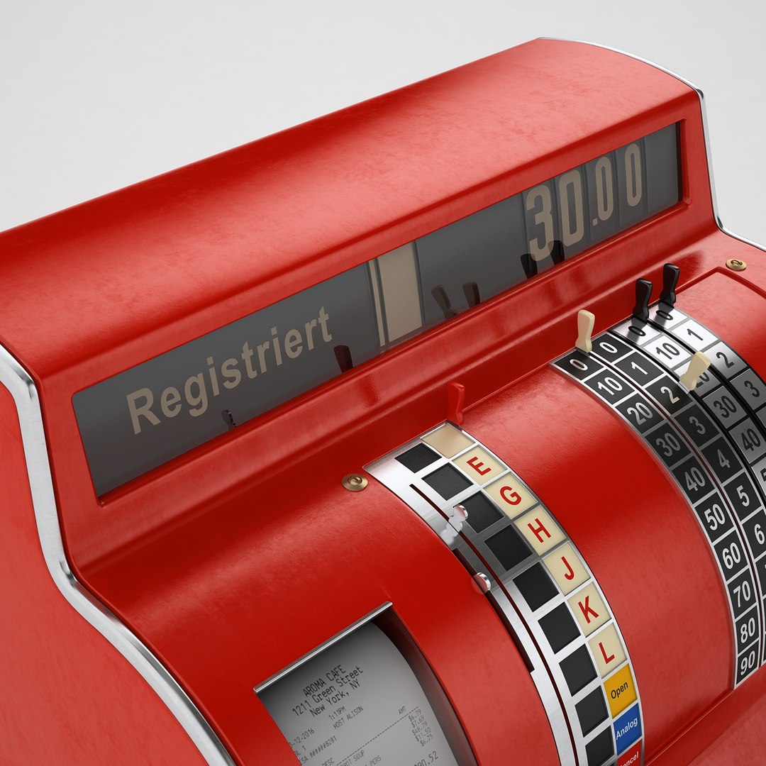 3D model retro cash register - TurboSquid 1220932