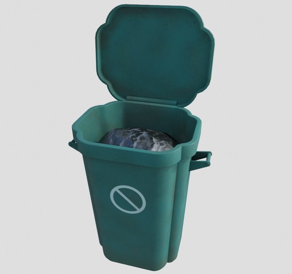 Trash Bin 3D model - TurboSquid 1805640