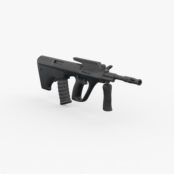 modelo 3d AugA1 Gun Lowpoly Kitbash 24 - TurboSquid 1901983