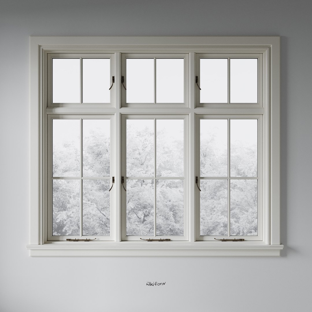 Classic Window 4 3D Model - TurboSquid 2311274