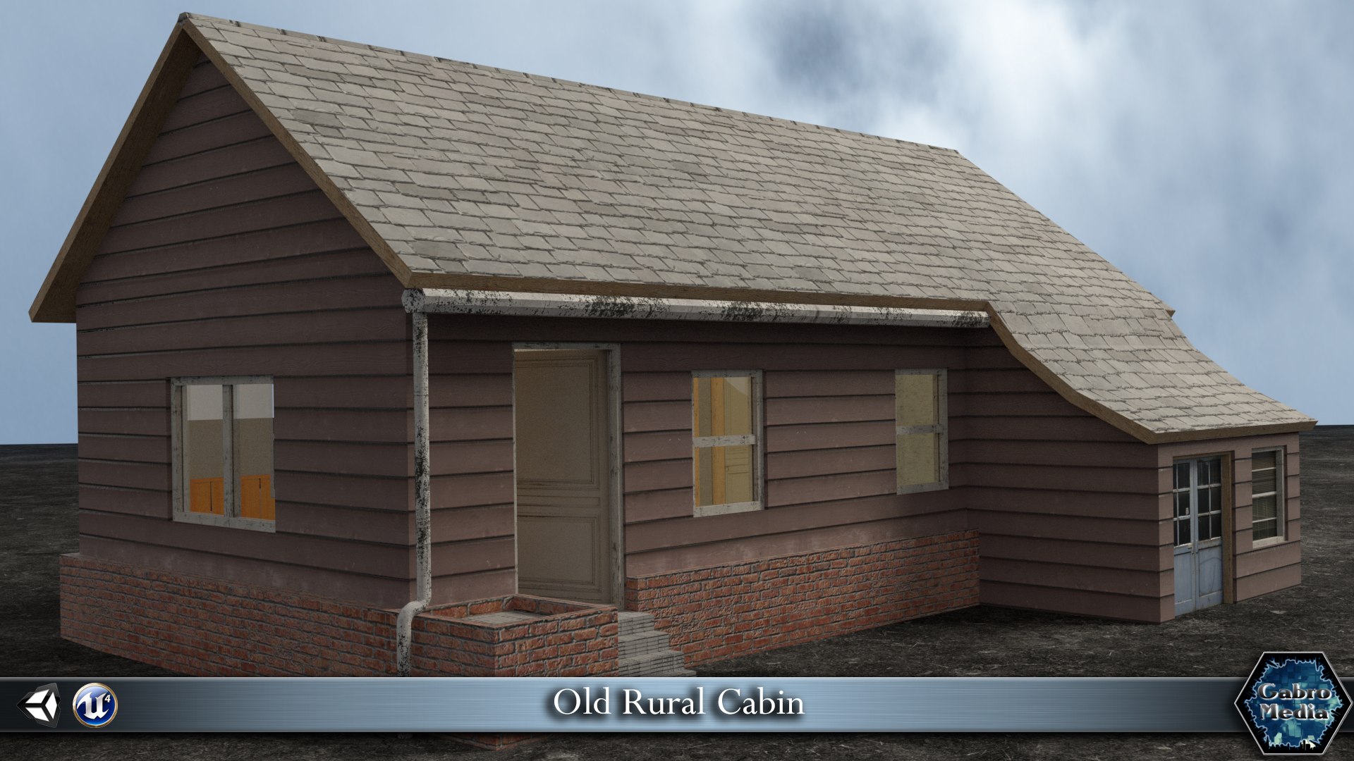 old cabin house obj