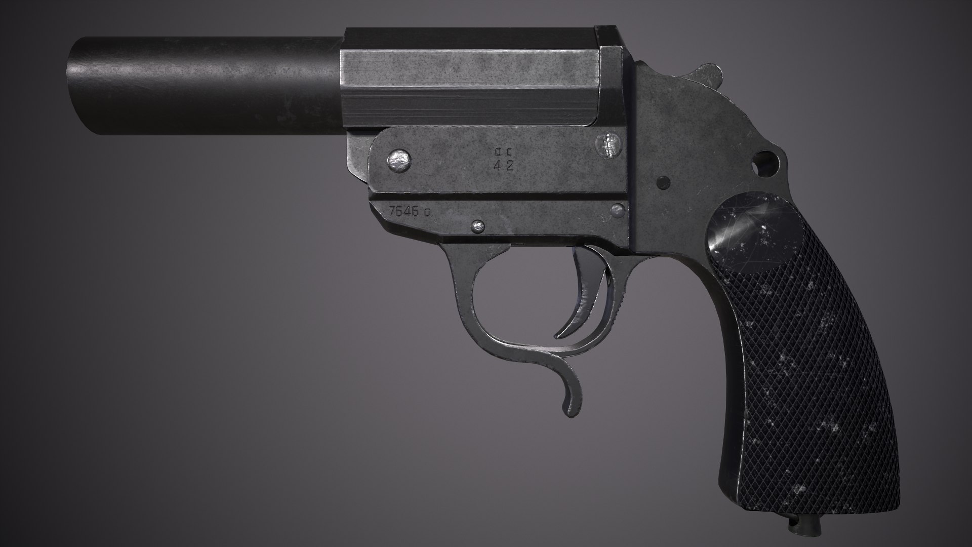 LP34 Flare Gun Leuchtpistole 34 3D Model - TurboSquid 1769963