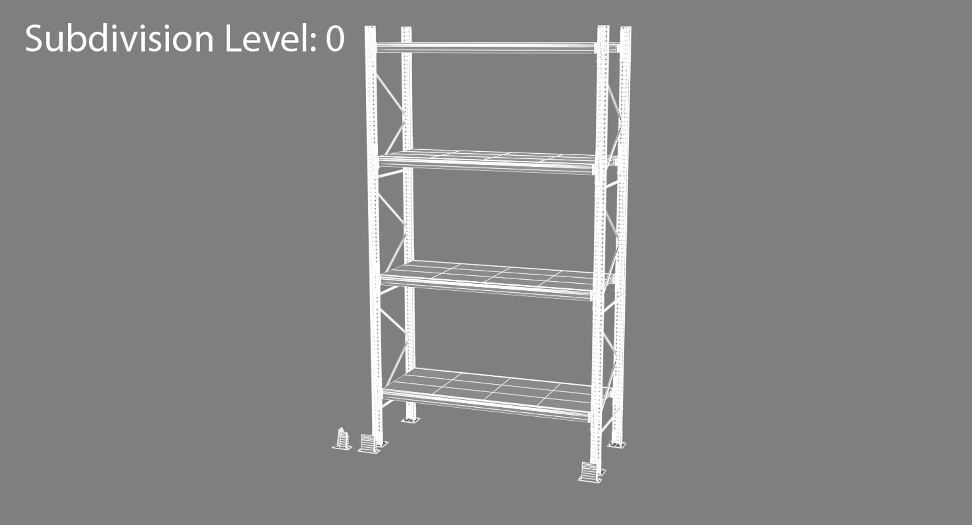3d Model Of Storage Shelf