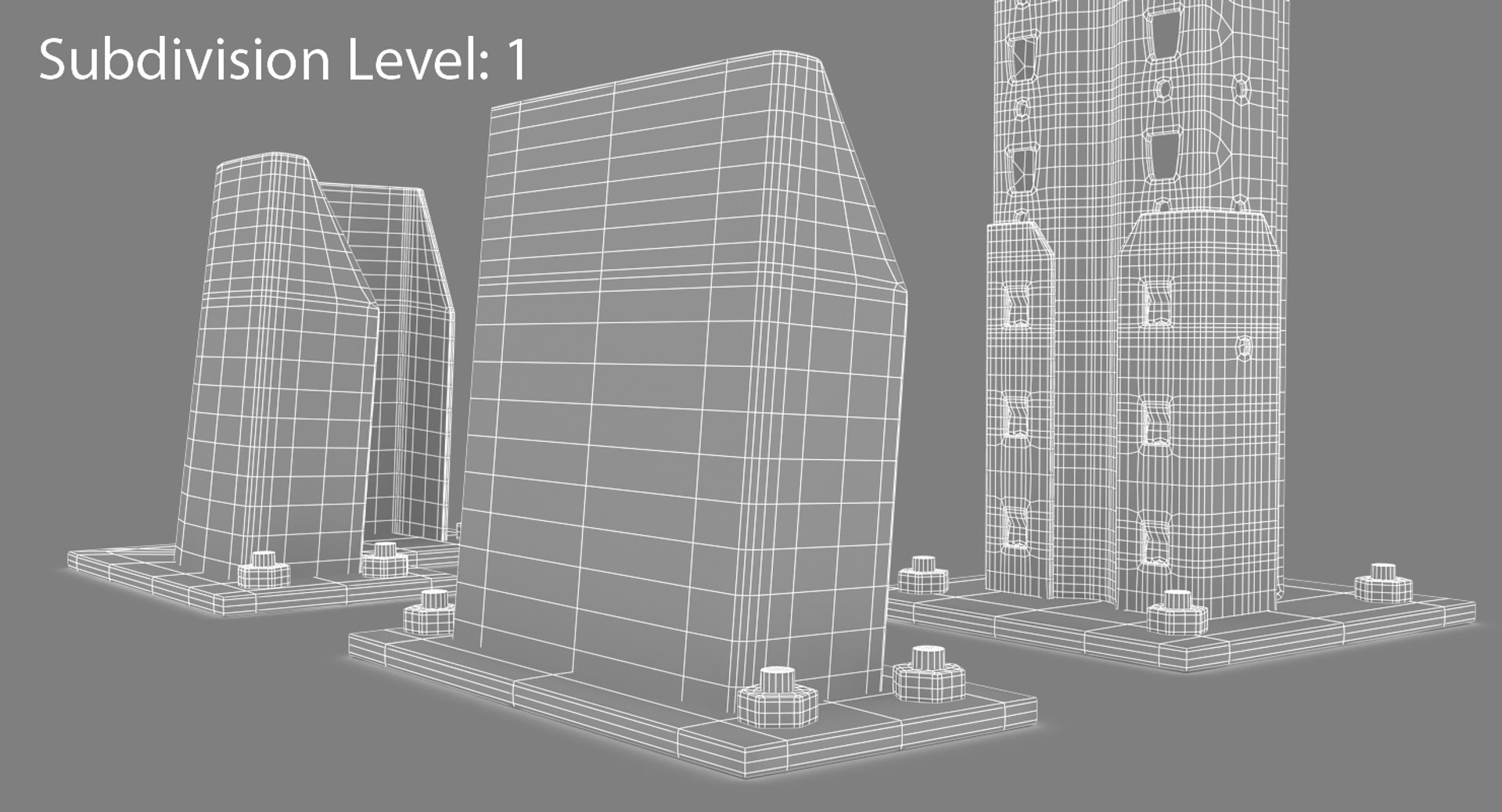 3d model of storage shelf