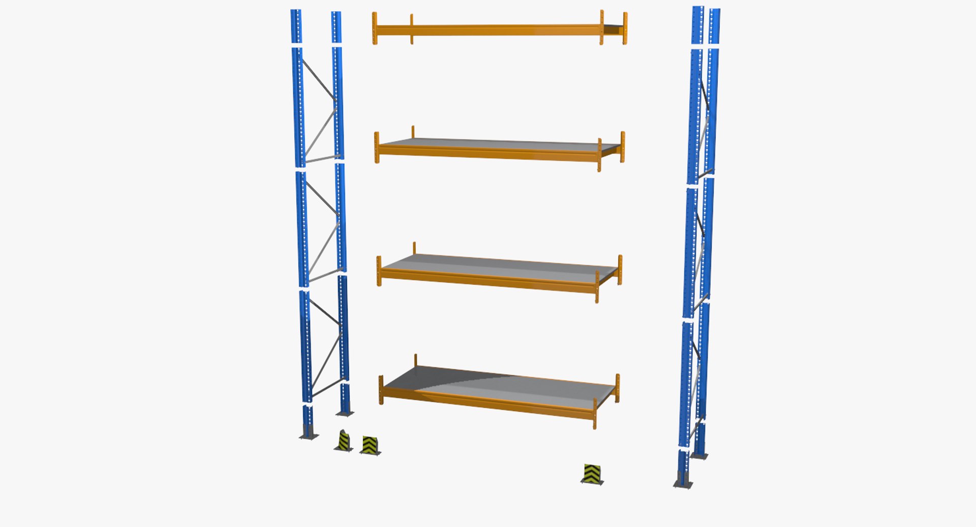 3d Model Of Storage Shelf