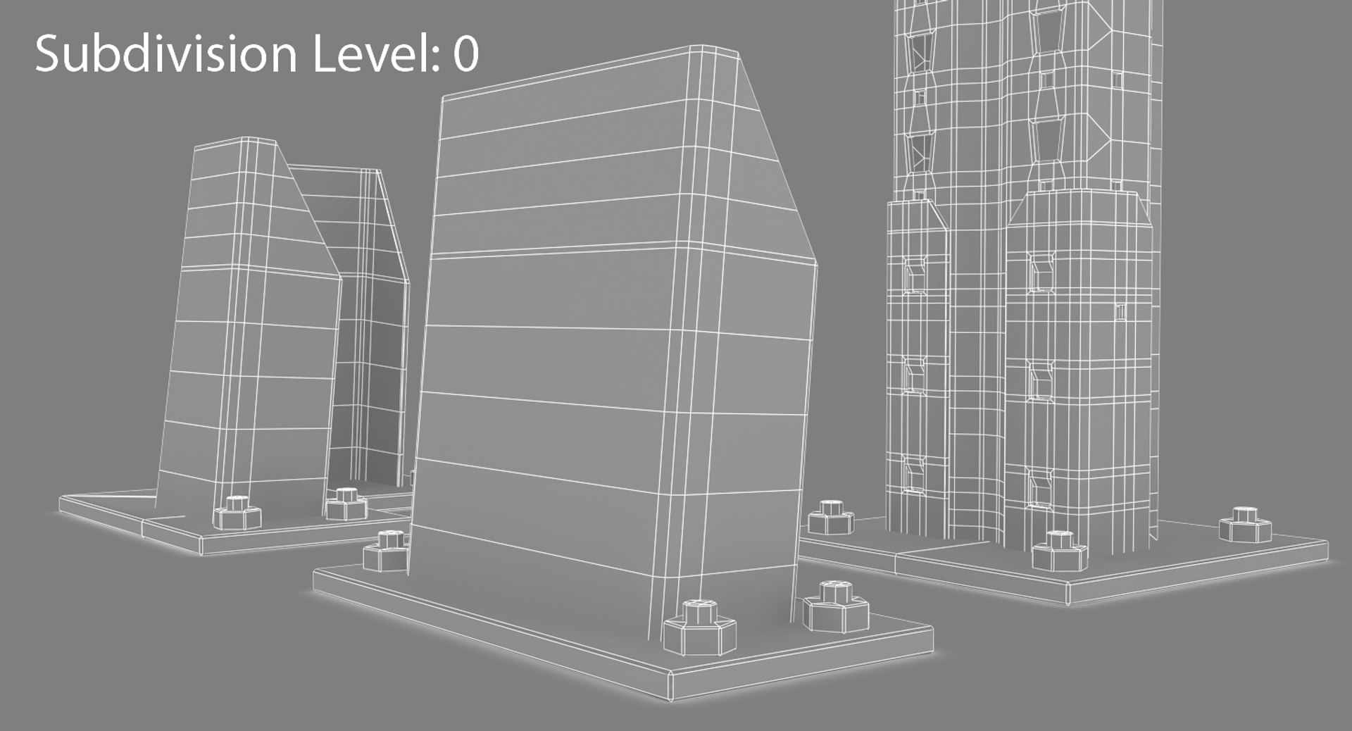 3d model of storage shelf
