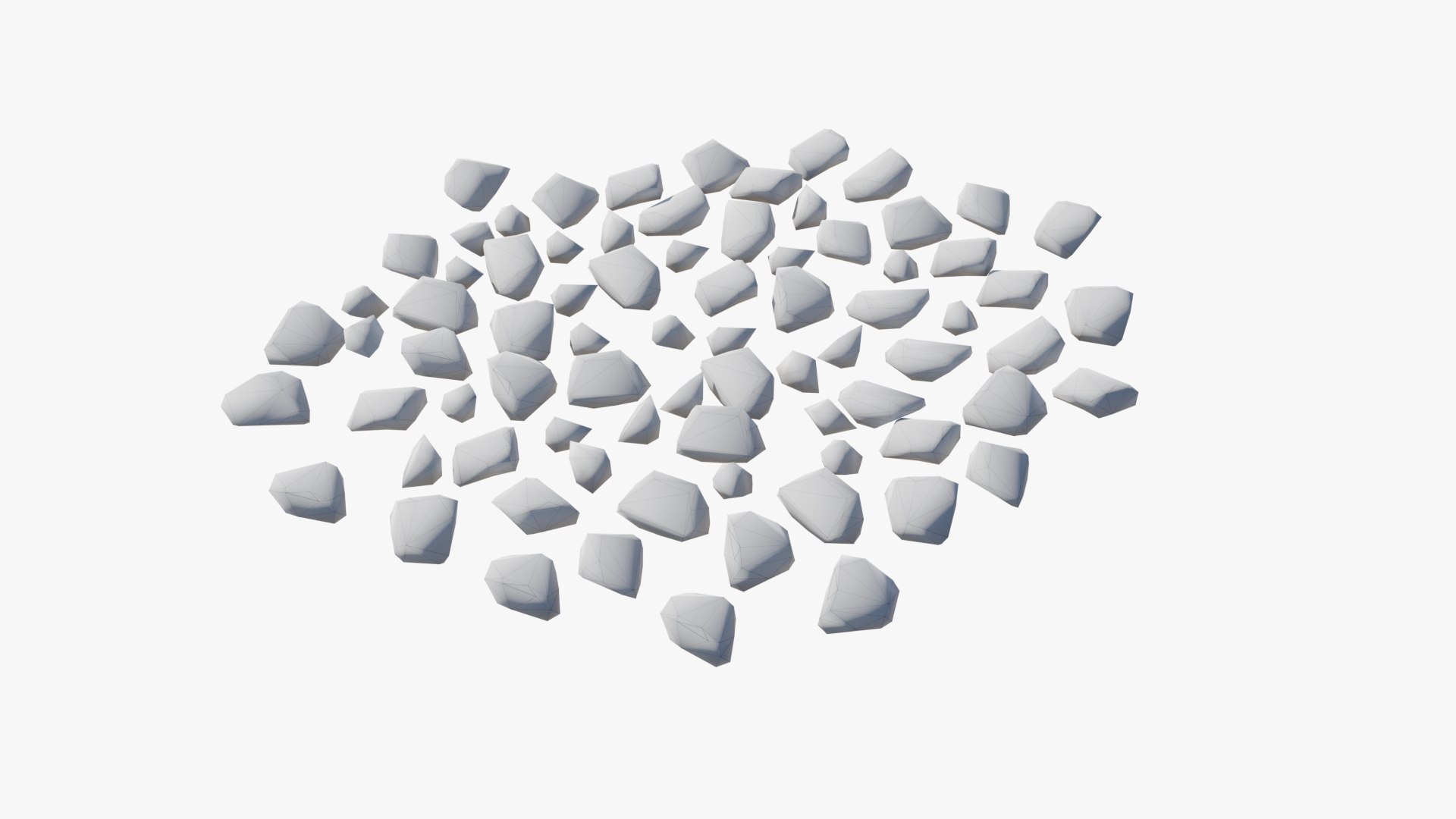 Scattered Rock V4 3D Model - TurboSquid 2247709