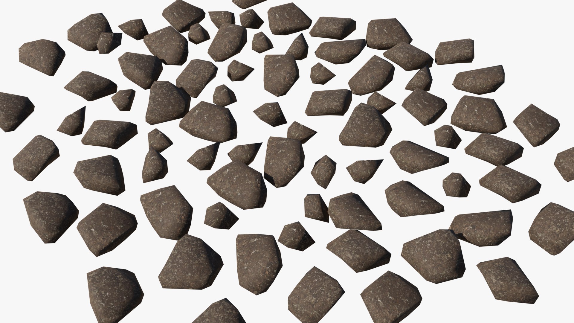 Scattered Rock V4 3D Model - TurboSquid 2247709