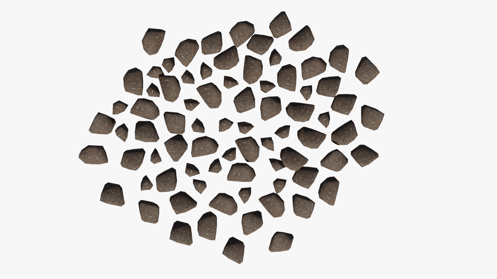 Scattered Rock V4 3D Model - TurboSquid 2247709