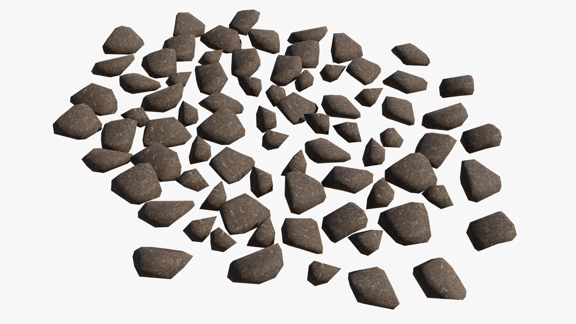 Scattered Rock V4 3D Model - TurboSquid 2247709