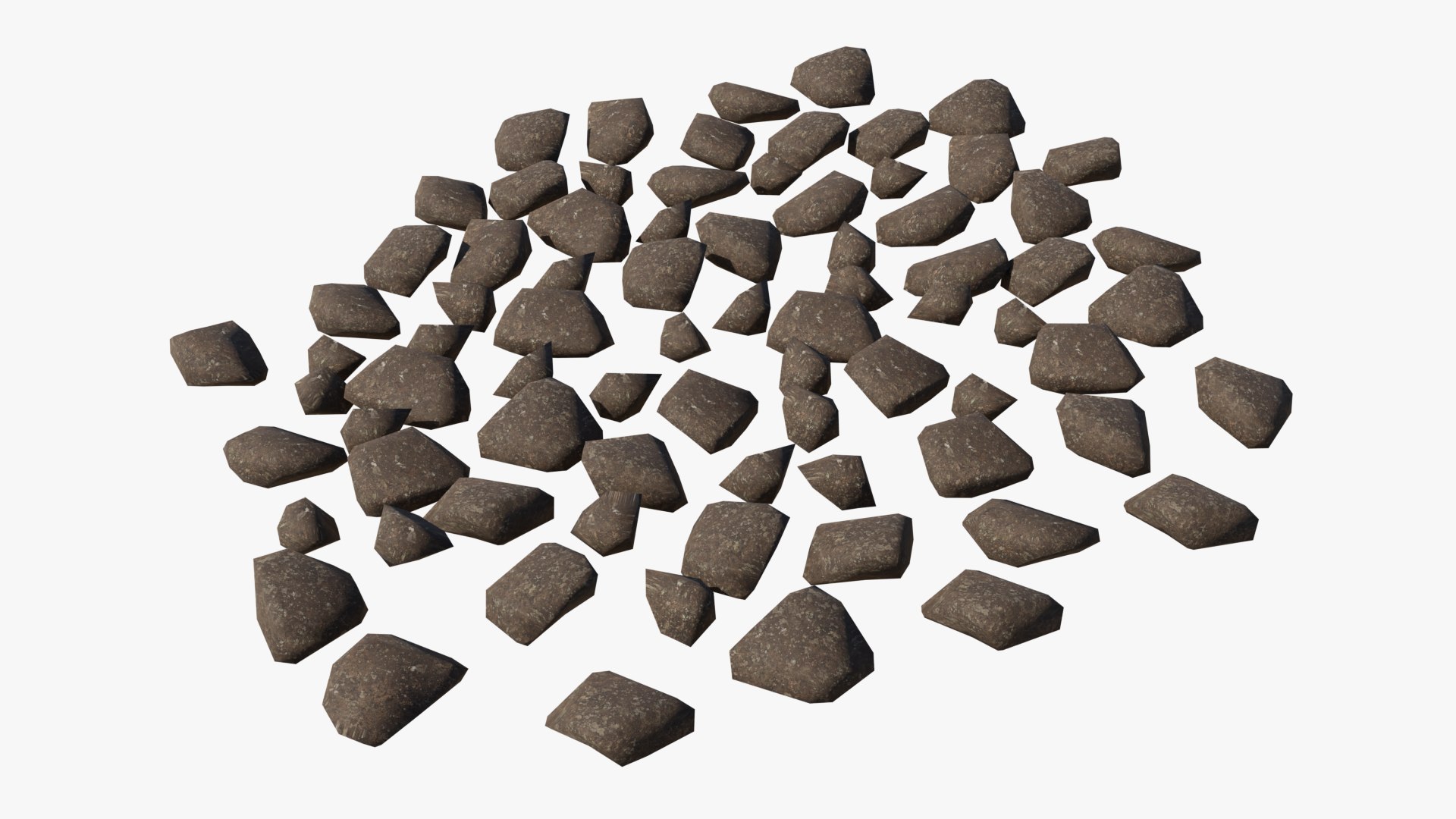 Scattered Rock V4 3D Model - TurboSquid 2247709