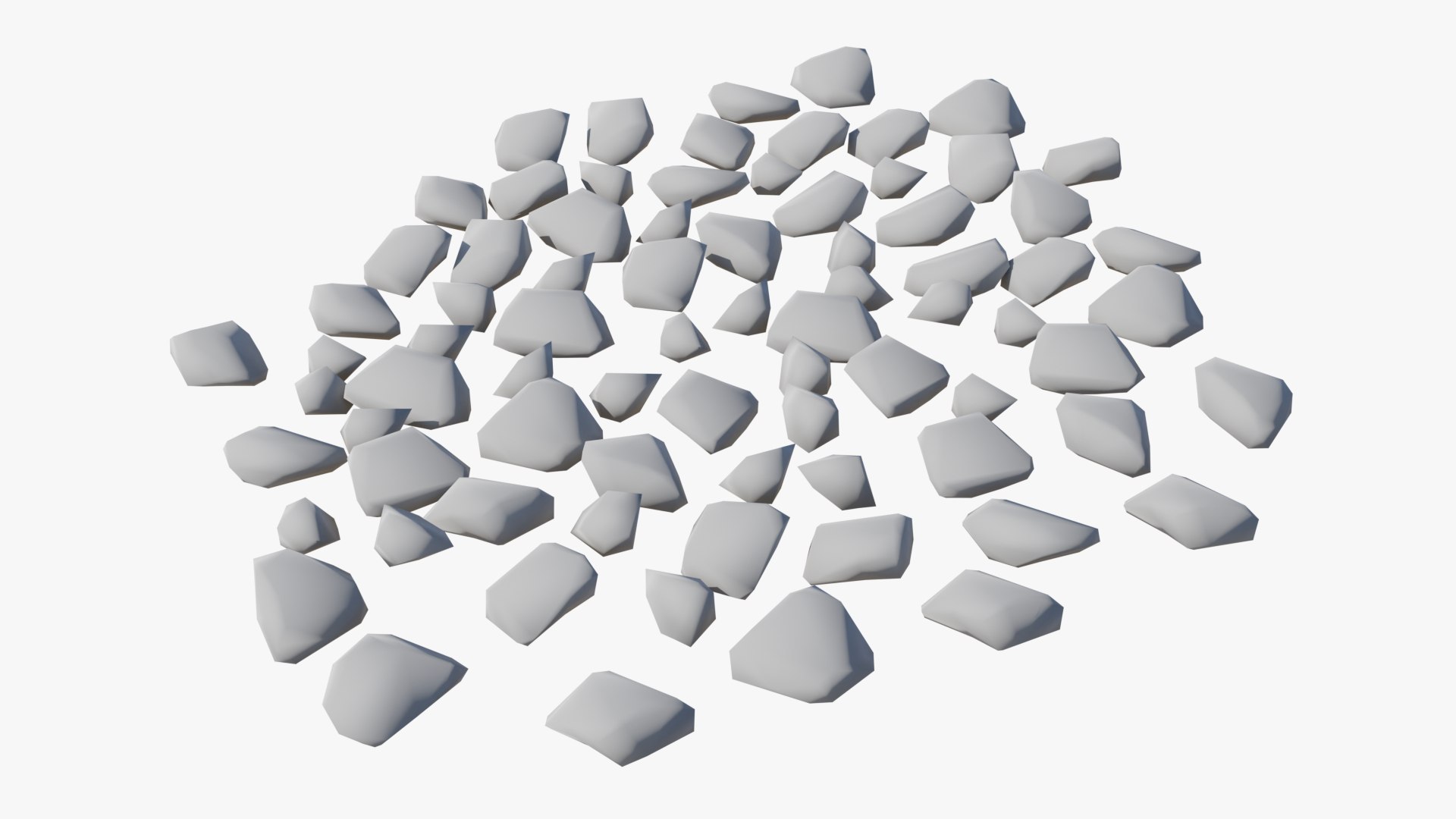 Scattered Rock V4 3D Model - TurboSquid 2247709