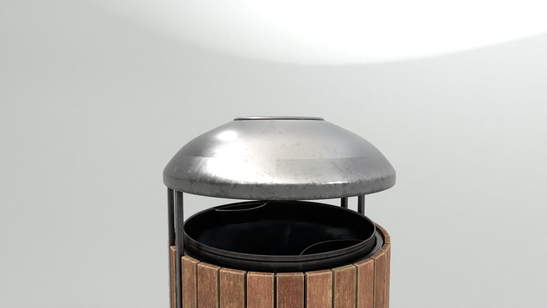 3D Modern Timber Street Bin Vol 04 - 4K Textures Game-Ready PBR - TurboSquid 2369073