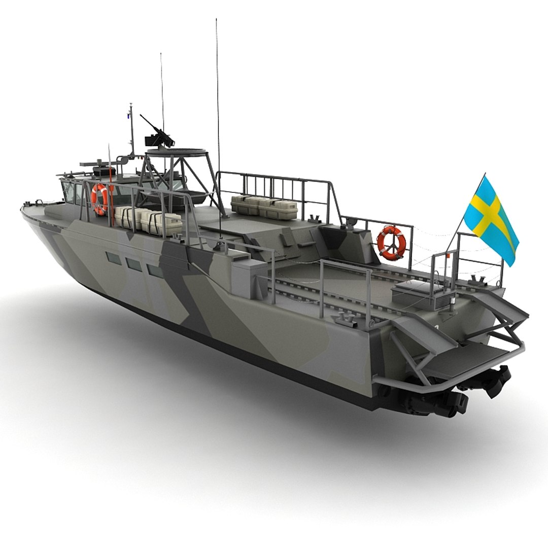 3d Model Stridsbat 90h