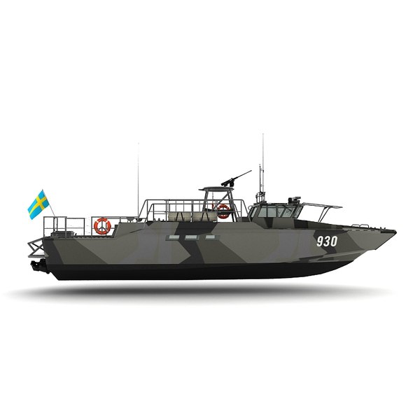 3d model stridsbat 90h