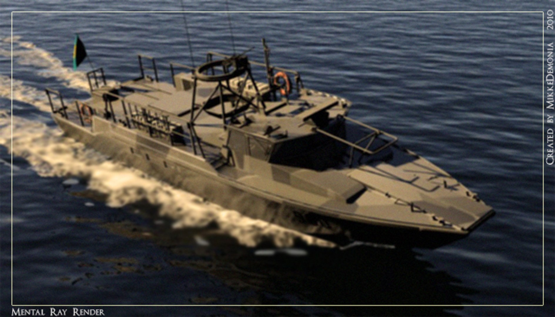 3d model stridsbat 90h