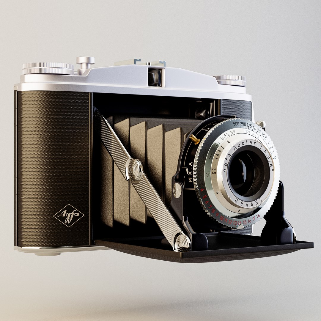 Agfa Isolette II Vintage Camera 3D Model - TurboSquid 2182824