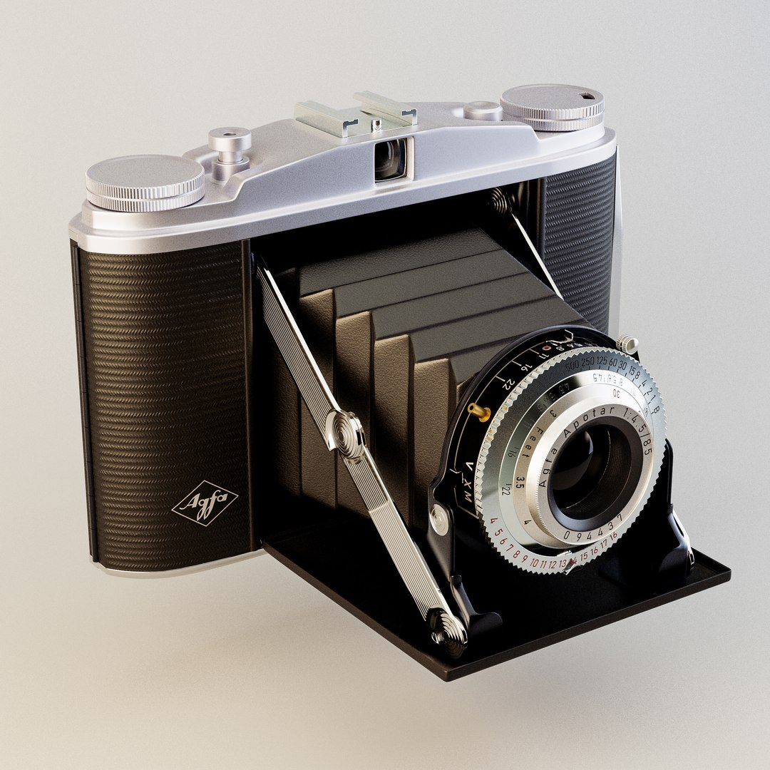 Agfa Isolette II Vintage Camera 3D Model - TurboSquid 2182824
