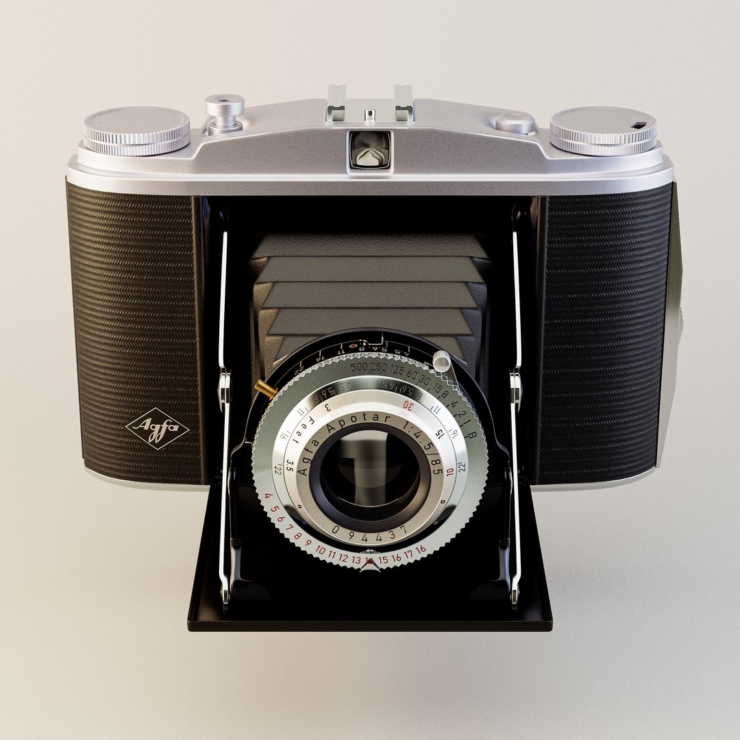 Agfa Isolette II Vintage Camera 3D Model - TurboSquid 2182824
