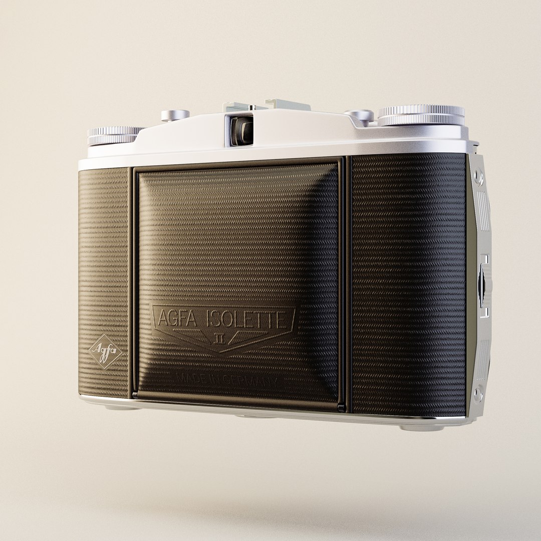 Agfa Isolette II Vintage Camera 3D Model - TurboSquid 2182824