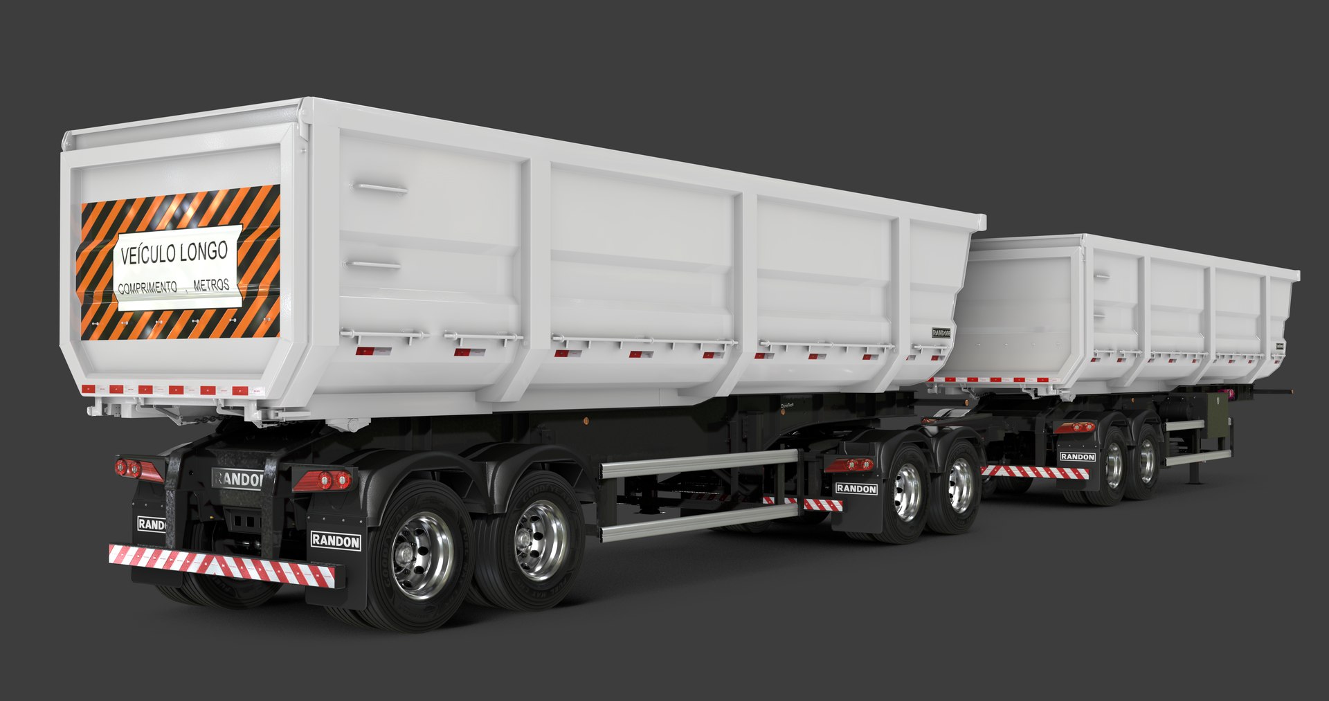 Randon Roadtrain Tipper 9 Model - TurboSquid 1647737