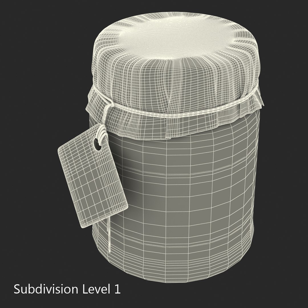 3d model glass jar 3