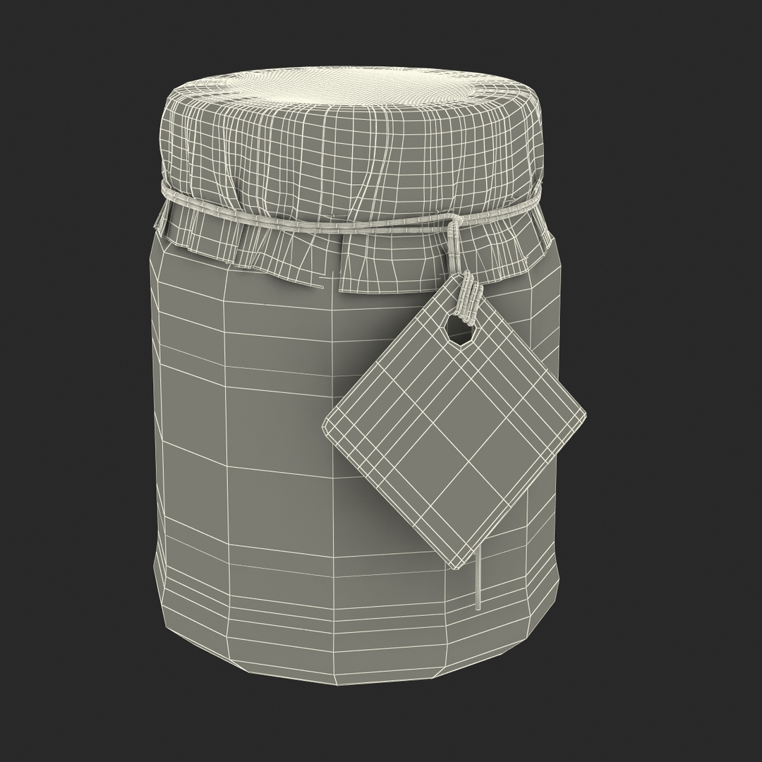 3d model glass jar 3