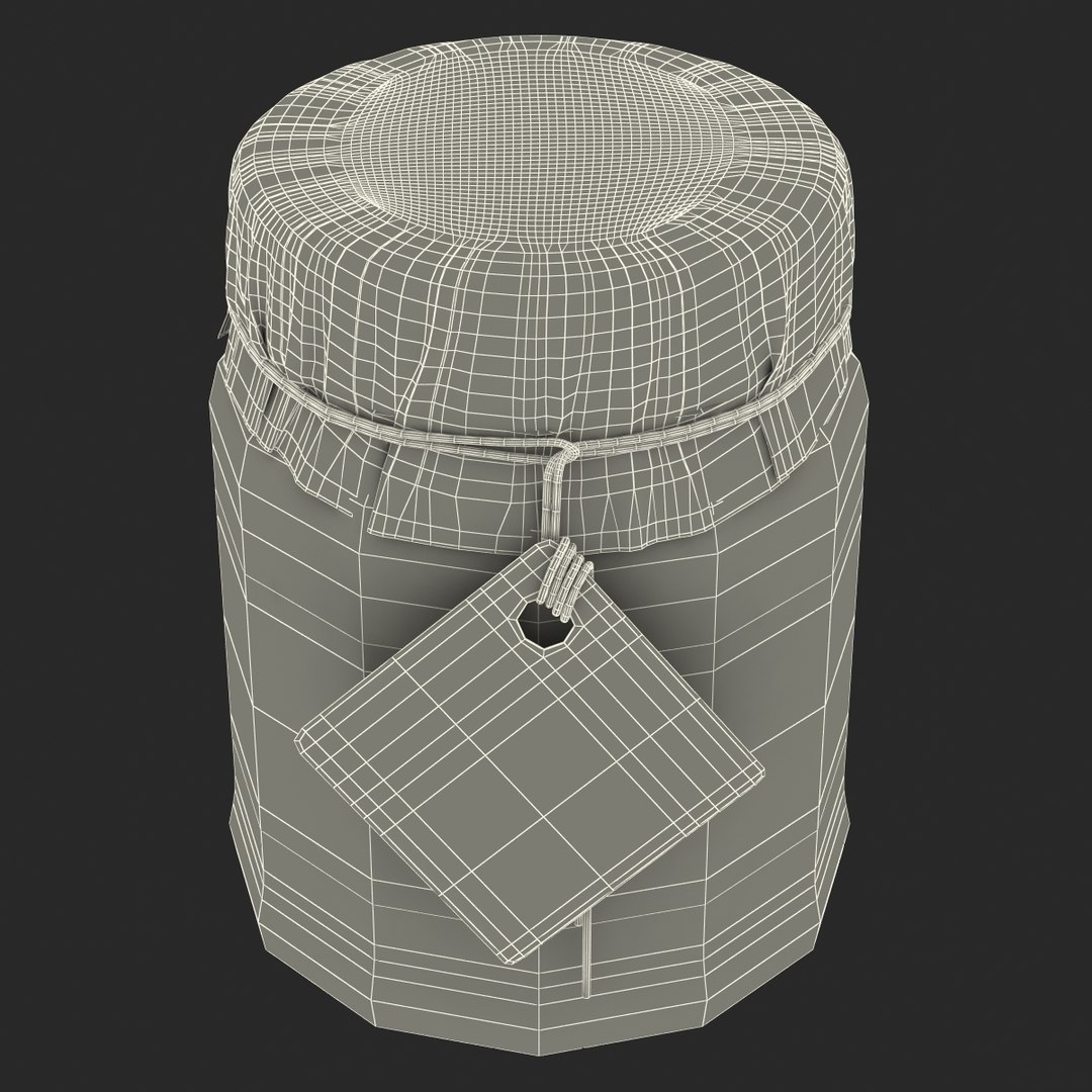 3d model glass jar 3