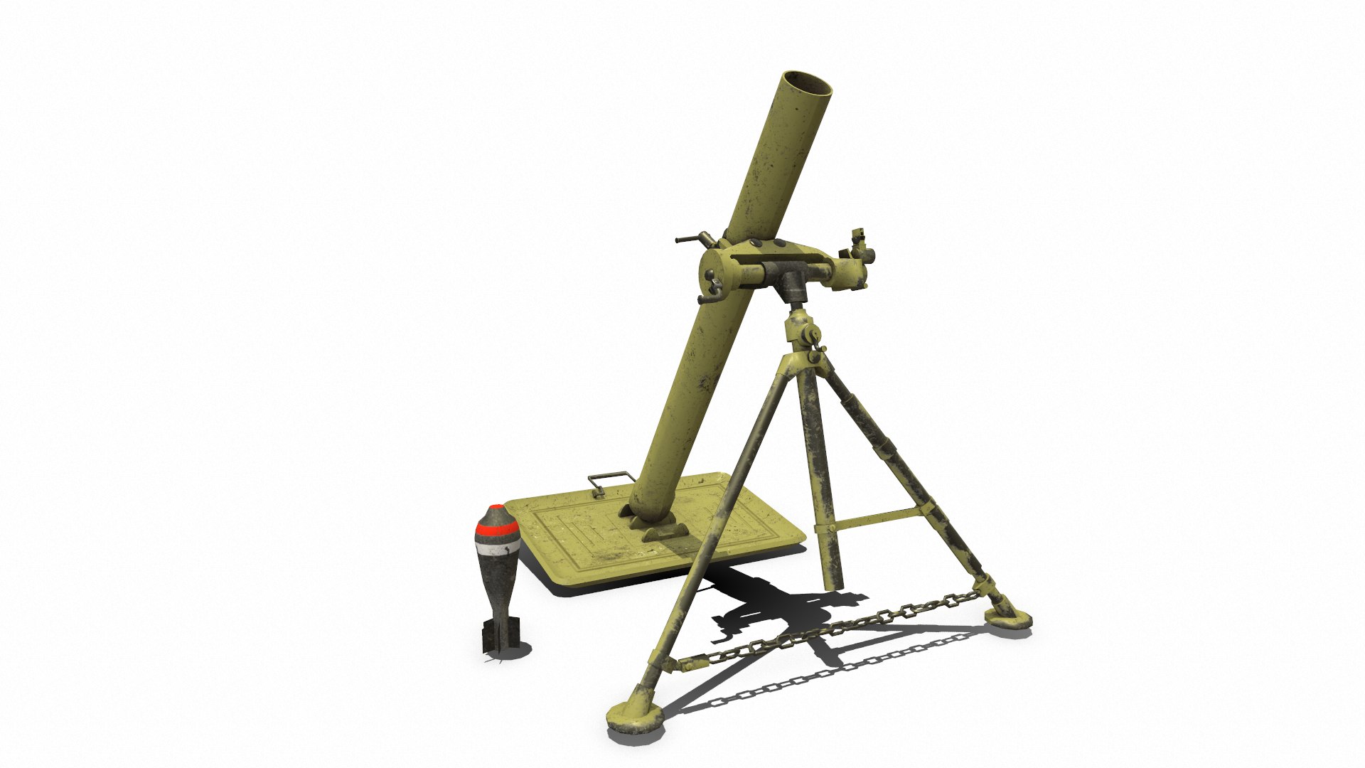 Free 3D Ww1 Mortar Model - TurboSquid 1628703